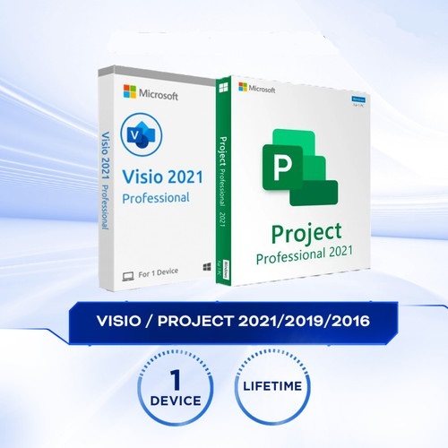 Jual LIFETIME MICROSOFT PROJECT / VISIO 2016/2019/2021 ORIGINAL RETAIL ...