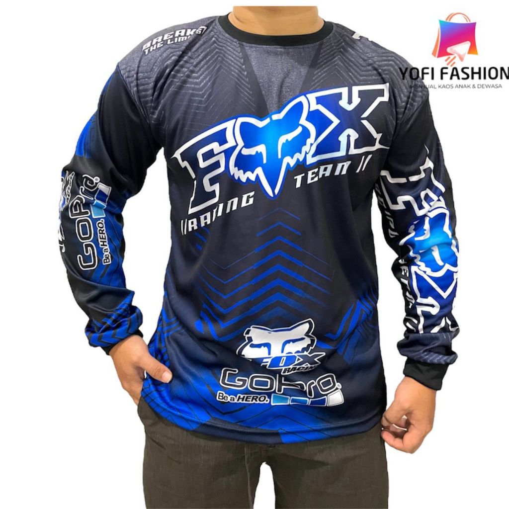 Jual Jersey Motor Balap Baju Kaos Lengan Panjang Motocross Trail ...