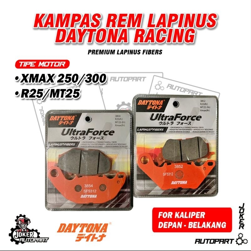 Jual Daytona Dispad Kampas Rem Xmax 250 300 Old New Connected R25 MT25 ...