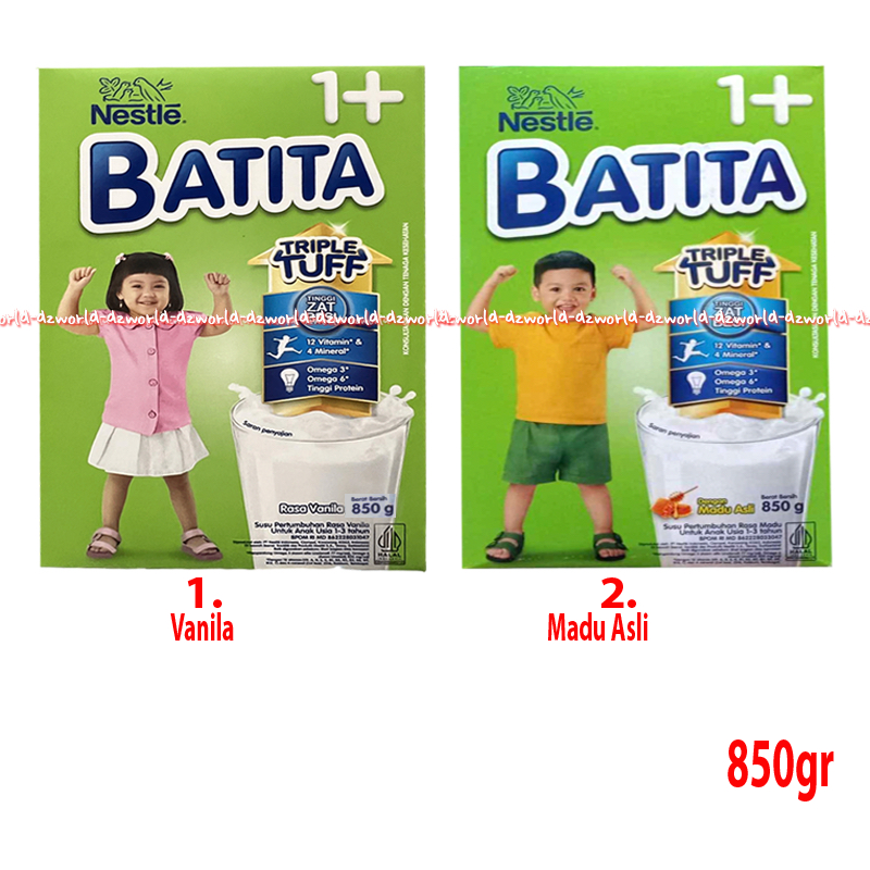 Jual Nestle 850gr Batita 1+ Rasa Vanila Madu Asli Susu Formula Anak Usia 1-3tahun Dancow Vanilla ...