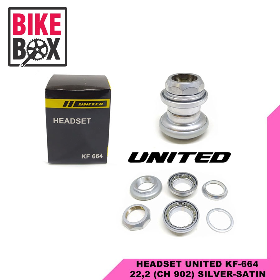 Jual CHIN HAUR HEADSET UNITED KF-664 22,2 (CH 902) SILVER-SATIN ...