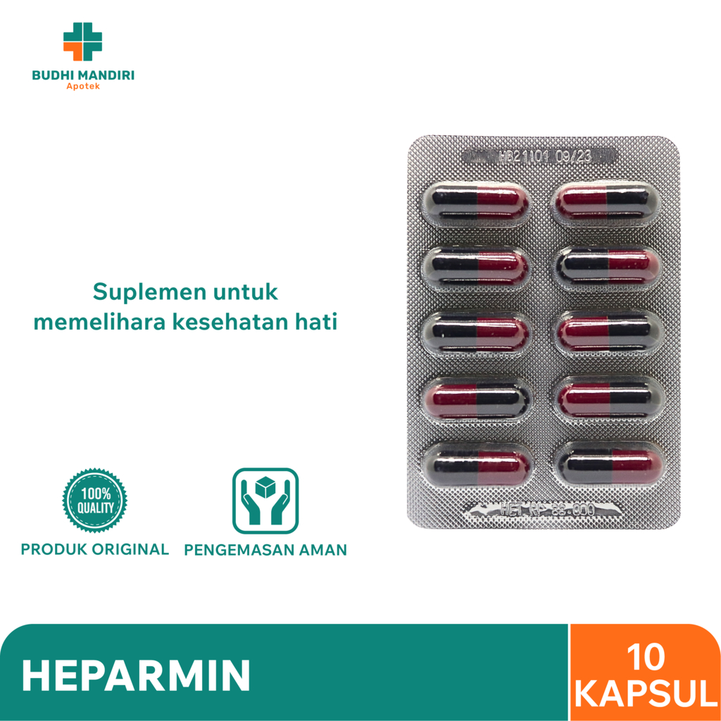 Jual Heparmin (1 Strip) - Membantu Memelihara Kesehatan Fungsi Hati ...