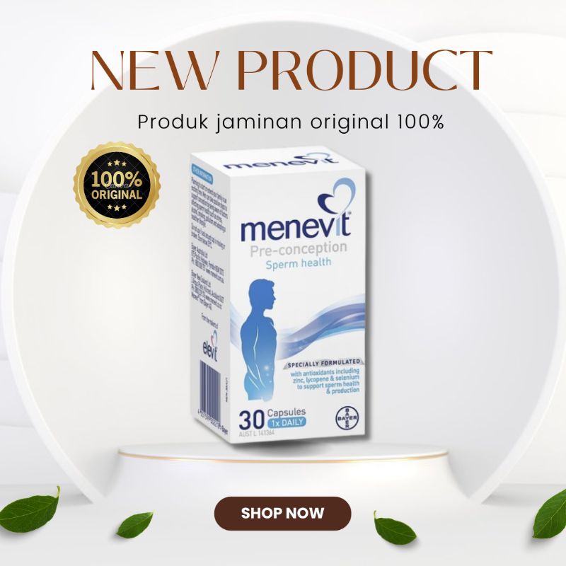 Jual Menevit Pre-Conception Sperm Health Capsules 30 pack (30 days ...
