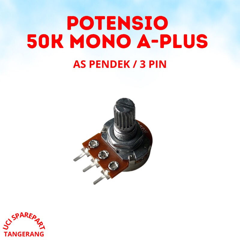 Jual POTENSIO MONO 50K A-Plus (AS PENDEK) | Shopee Indonesia