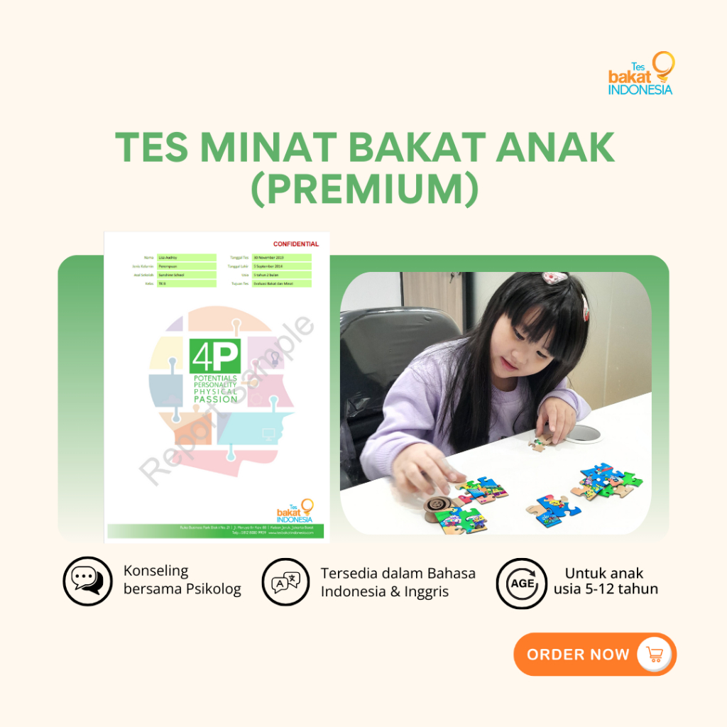 Jual Tes Bakat Indonesia - Tes Bakat Anak Premium - Psikotes IQ ...