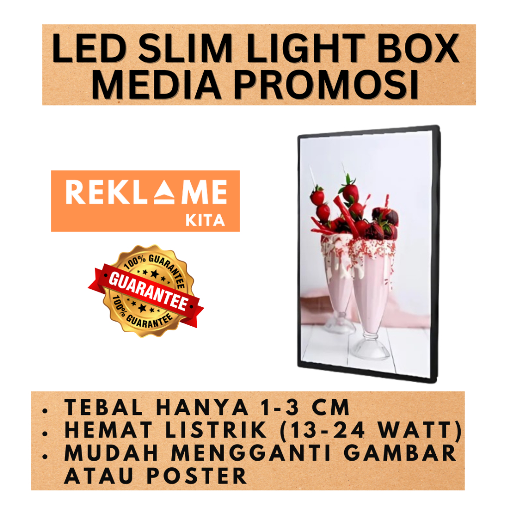 Jual SLIM LIGHT BOX LED - MEDIA IKLAN, PENUJUK ARAH, ALAT BRANDING ...