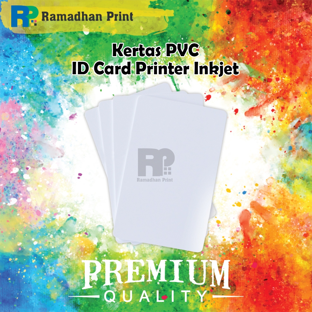 Jual Kartu PVC Potongan Polos Blank ID Card bs inkjet Tanpa Chip ...