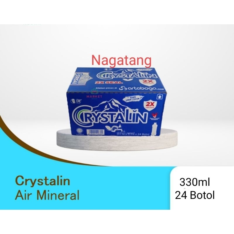 Jual CRYSTALIN 330ML AIR MINERAL 1 KARTON ISI 24 BOTOL. | Shopee Indonesia