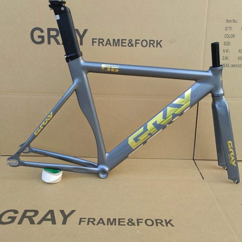 Jual Frameset Gray F16 Aero Alloy Original Fixed Gear Fixie | Shopee ...