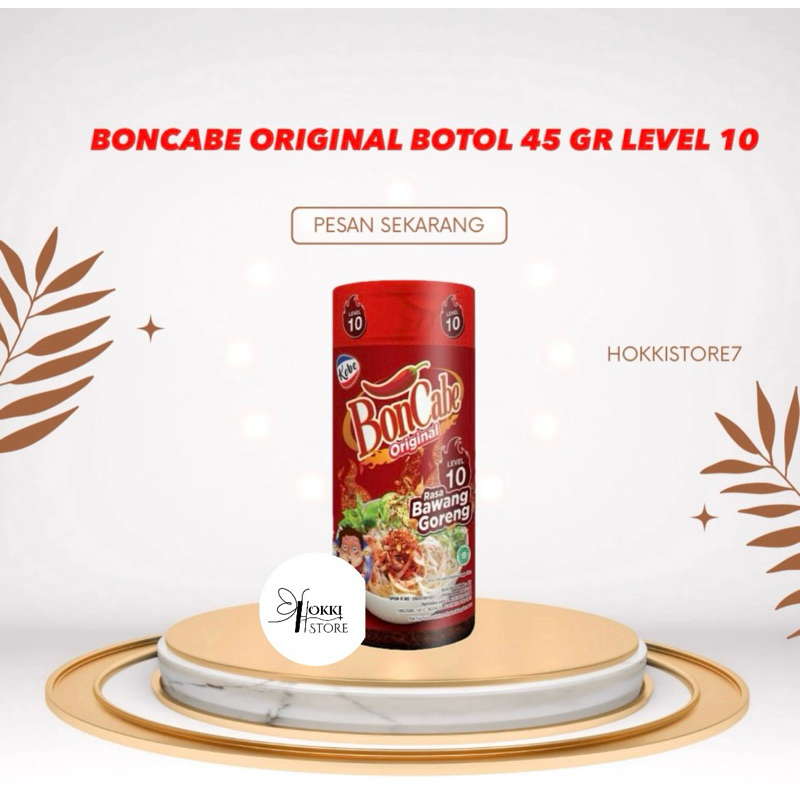 Jual BONCABE ORIGINAL BOTOL 45 GR LEVEL 10 SAMBAL TABUR | Shopee Indonesia