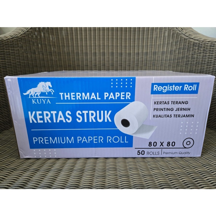 Jual KERTAS KASIR KUYA 80X80 - KERTAS STRUK THERMAL EDC 80 X 80 ...