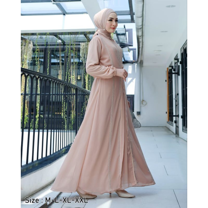 Jual Gamis kancing 3 dada|| Cod || Qanita Dress Abaya || Arabian Gamis ...