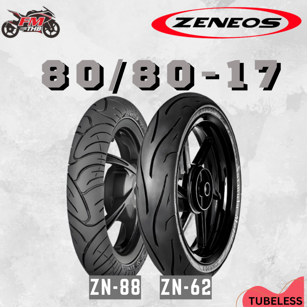 Jual Ban Zeneos 80/80-17 Tubeless - Ban Motor Ring 17 Tubles (Pilih ...