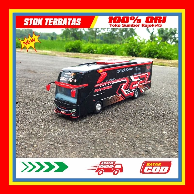 Jual Bus EKA PERSADA KEN AROK miniatur bus asli bahan akrilik kece ...