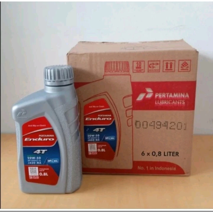 Jual original oli mesin pertamina enduro matic 0.8 liter racing 4T 800 ...