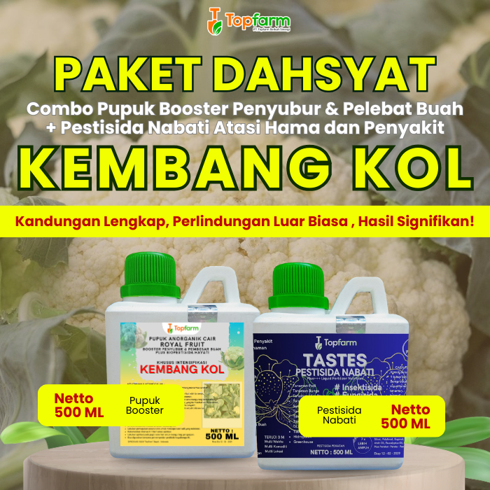 Jual Pupuk Pestisida Topfarm / Pupuk Daun Untuk Kembang Kol / Pupuk ...