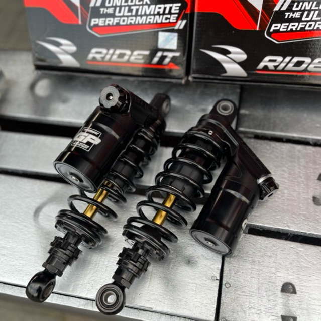 Jual Shock Ride It GP 277 RDC Hitam As gold 28mm 32mm 34mm | Shopee ...