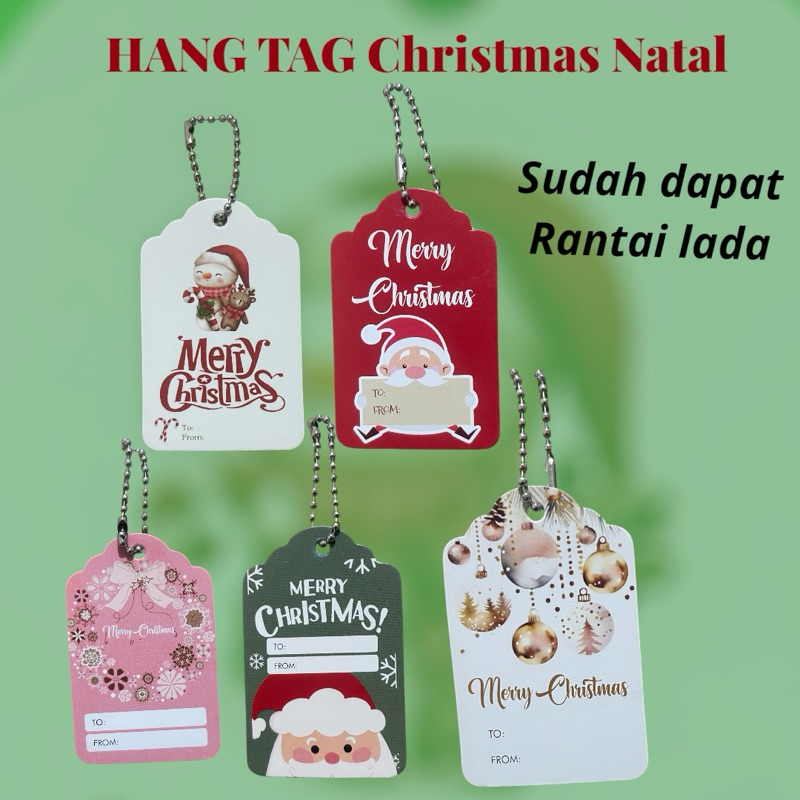 Jual READY STOCK | HANGTAG NATAL | HANGTAG CHRISTMAS | TAG NATAL ...