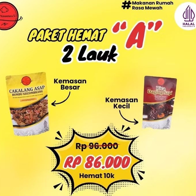 Jual Paket Hemat A (2 lauk) | Shopee Indonesia
