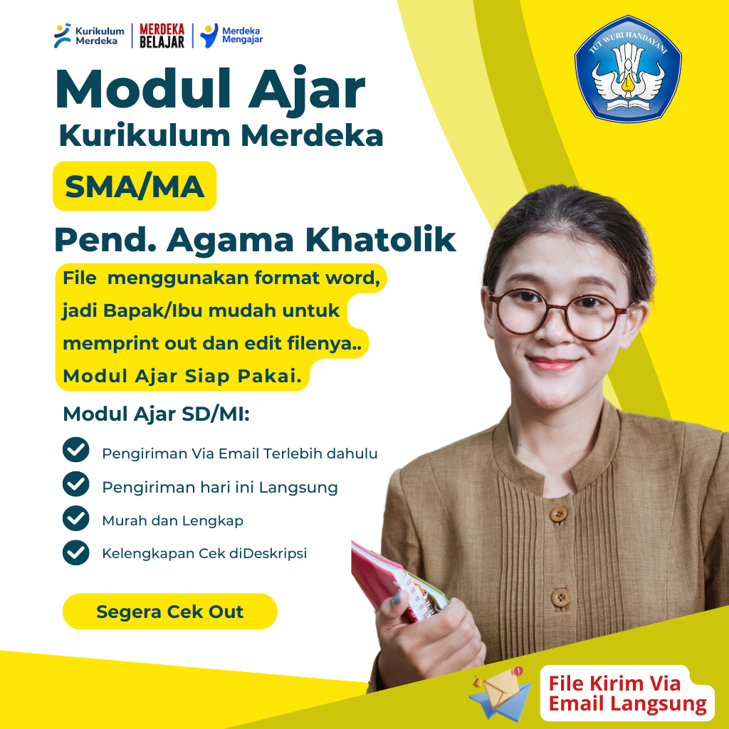 Jual MODUL AJAR AGAMA KHATOLIK KELAS 10,11,12 SMA/SMK KUMER LENGKAP ...
