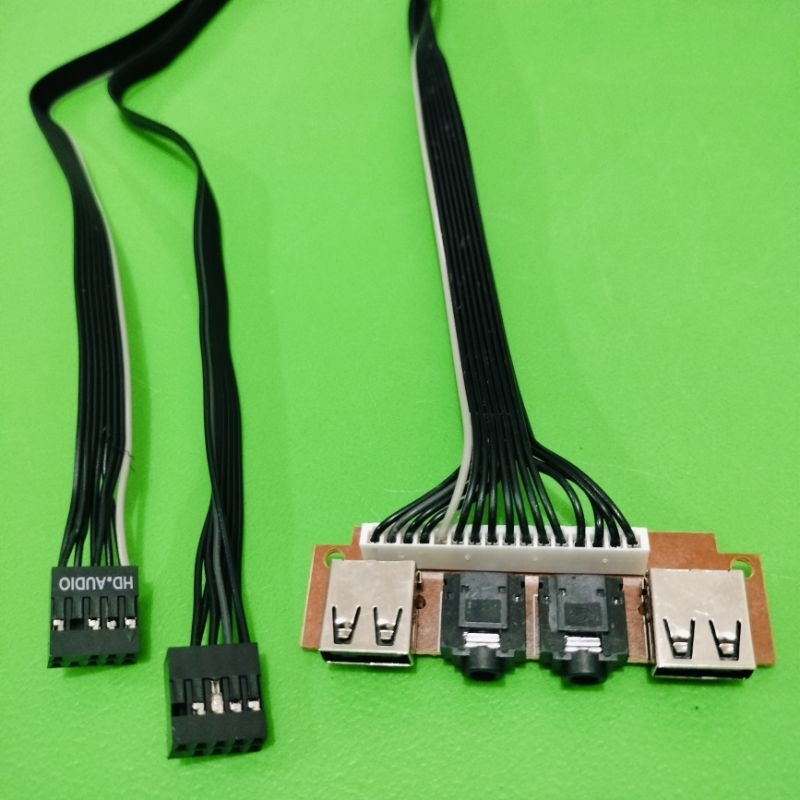 Jual Kabel Front Panel Usb dan audio jack 3,5mm /Sound untuk PC CPU ...