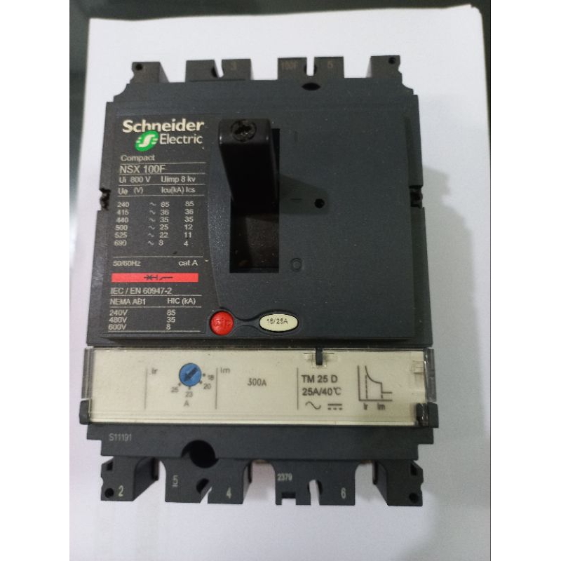 Jual MCCB NSX100N TM25D 16-25A SCHNEIDER | Shopee Indonesia