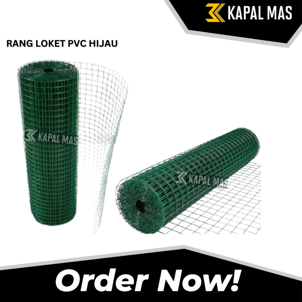 Jual Rang Loket PVC Ayakan Ayak Pasir HIJAU / Kawat Ram Kandang per ...