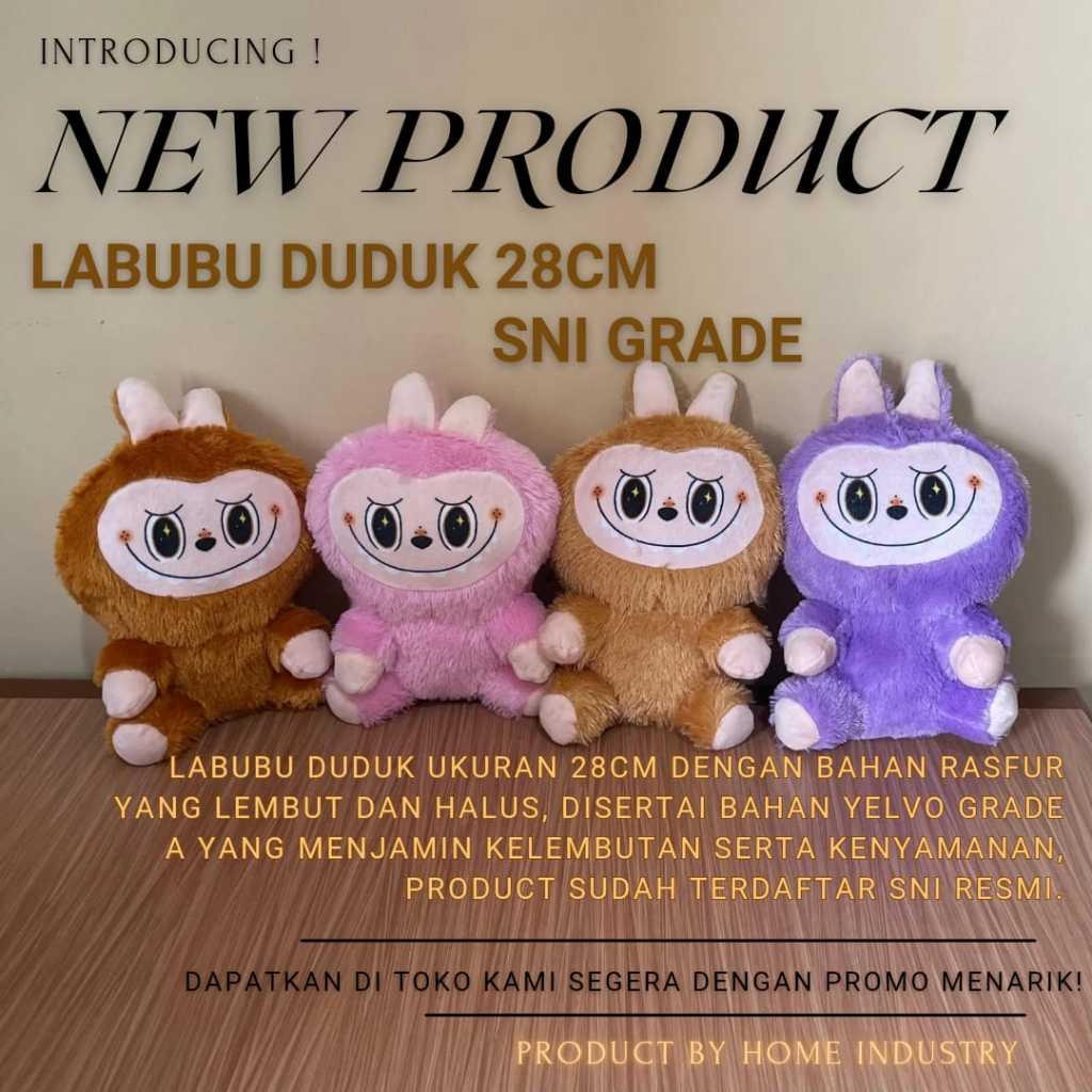 Jual Boneka Labubu / Boneka labubu duduk lucu 25 cm | Shopee Indonesia