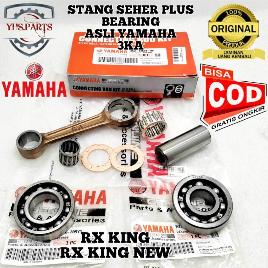 Jual ASLI ORIGINAL STANG SEHER PISTON PLUS BEARING YAMAHA YGP 3KA RXKING RX KING NEW KELAHER ...