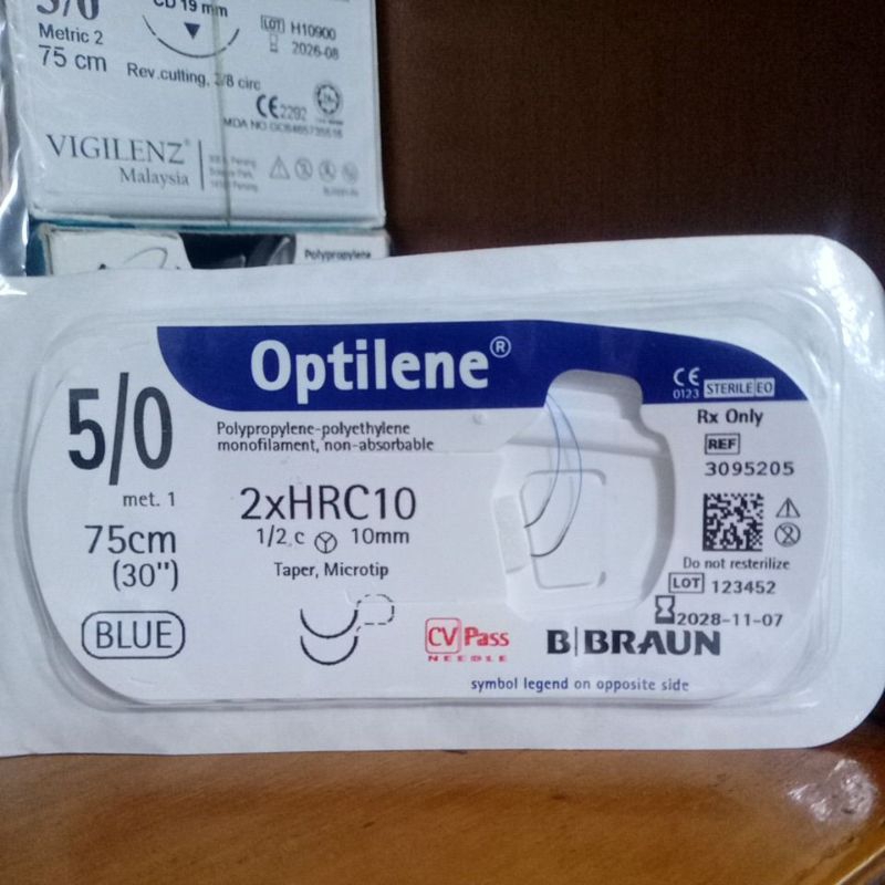 Jual Optilene 5/0 2XHRC10 taper microtip ( polypropylene non absorbable ...