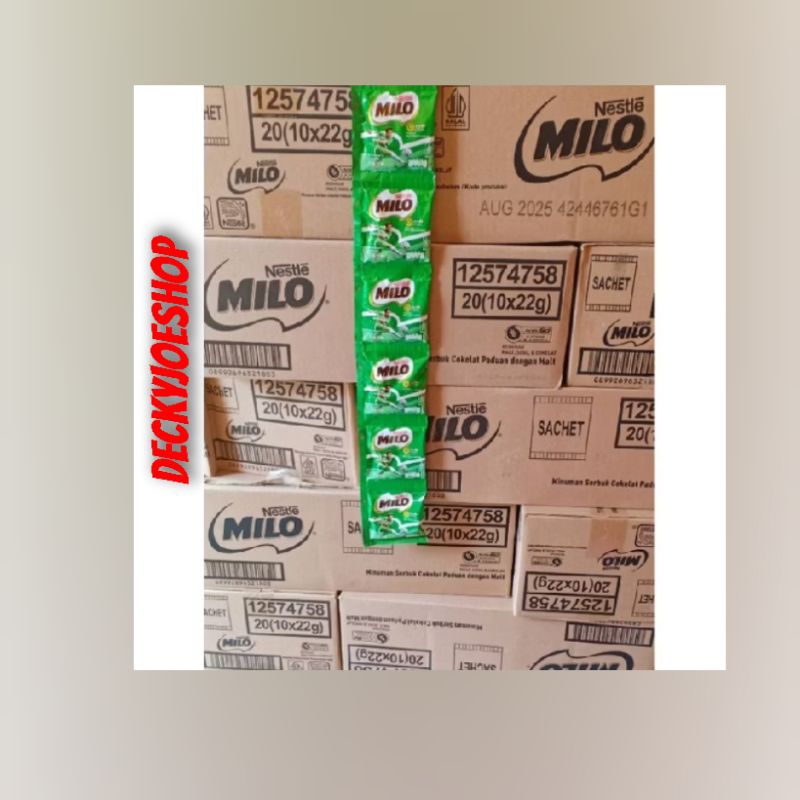 Jual Milo Activ go sachet 1 dus isi 20 renceng | Shopee Indonesia