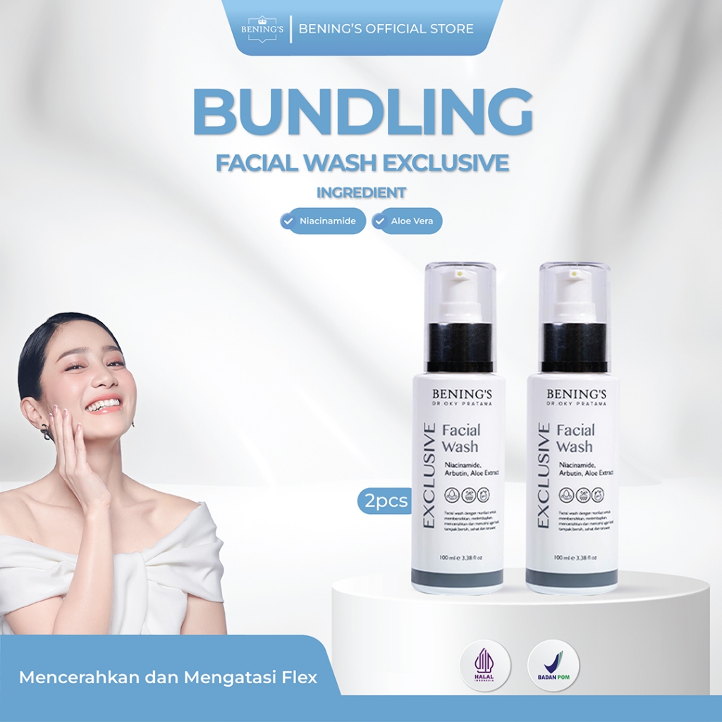 Jual Bening's By Dr Oky Pratama - Bundling Facial Wash Exclusive Sabun ...