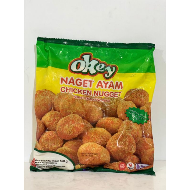 Jual Okey chicken nugget bulat 500 gram/ nuget ayam bulat 500 gram merk ...