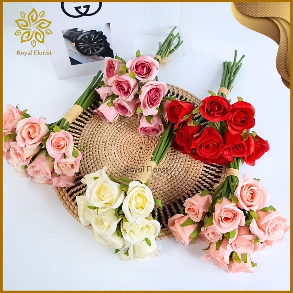 Jual Bunga Bouquet Mawar Merah 12 Tangkai/Hand Bouquet Pernikahan/Bunga ...