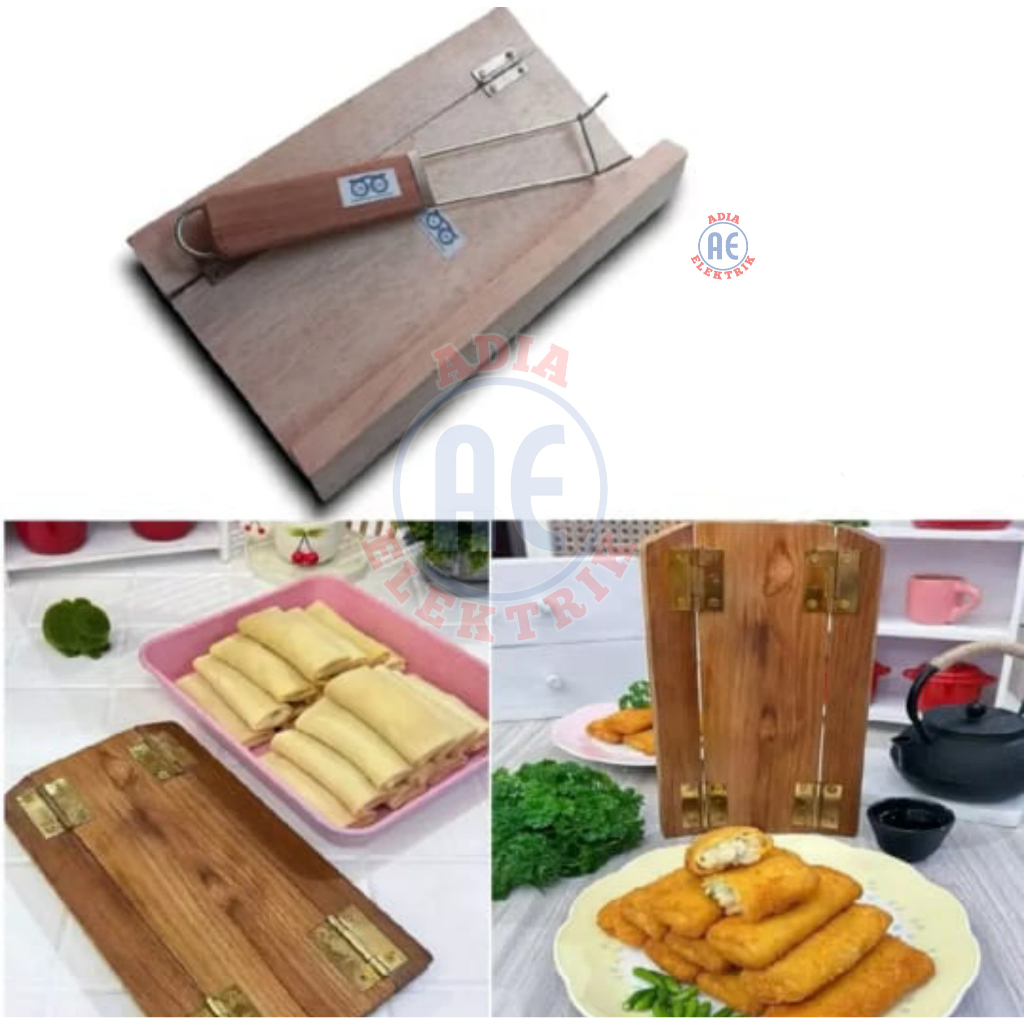 Jual 1 Set Papan Lipat Risoles + Garpu Pencelup Alat Membuat Risoles ...