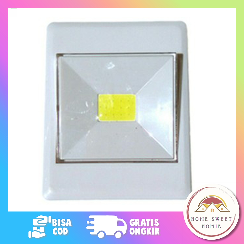 Jual Lampu Dinding Emergency Switch LIGHT lamp Tempel Praktis LED COB ...