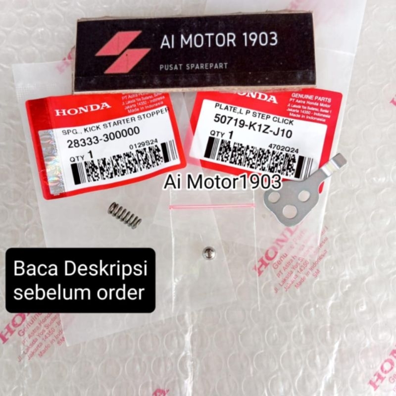 Jual PLAT FOOTSTEP POSTEP STEP PIJAKAN KAKI KIRI PCX 160 AHM 50719-K1Z ...