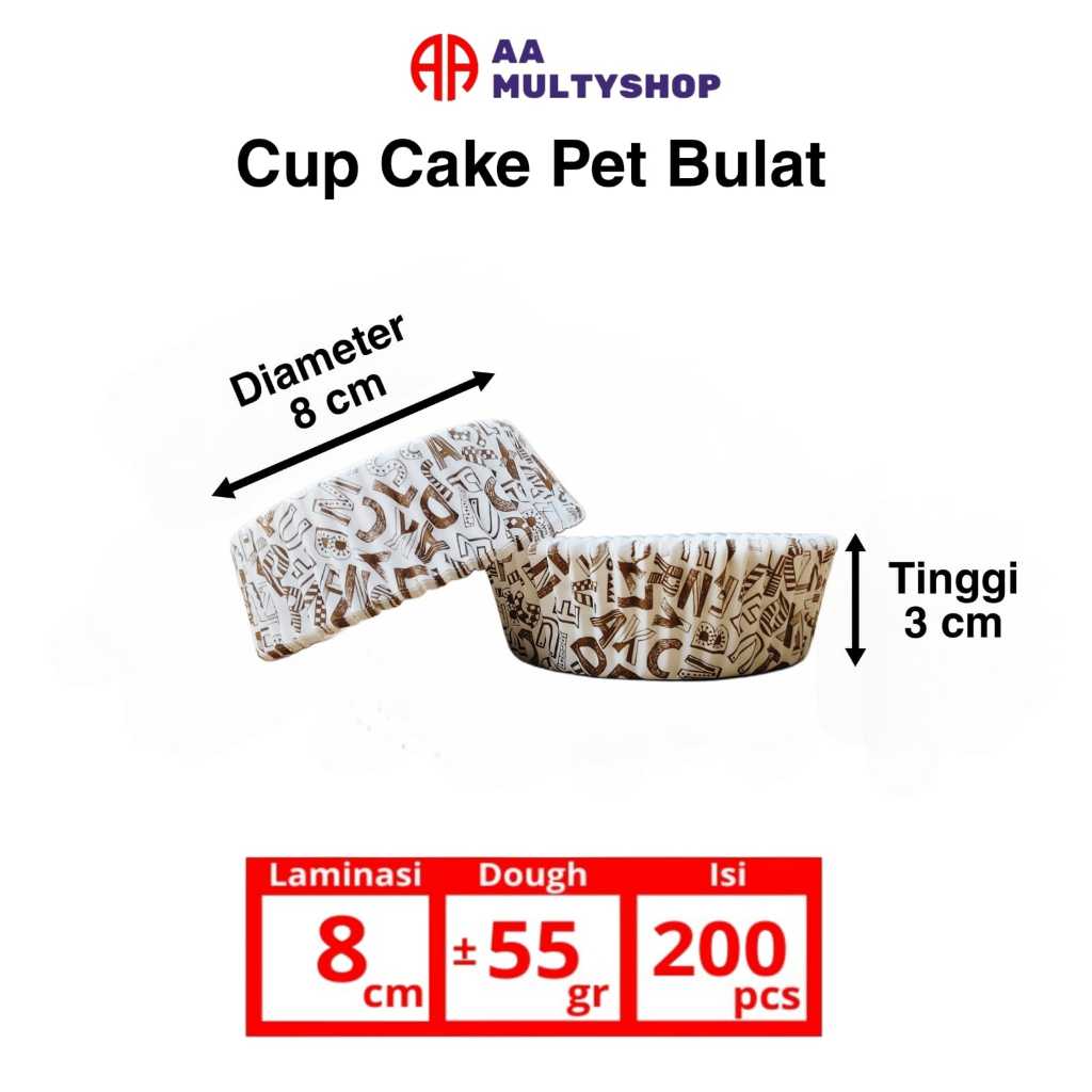 Jual Cup Roti Laminasi Bulat 8 cm Isi 200 | LETTER WHITE | Shopee Indonesia