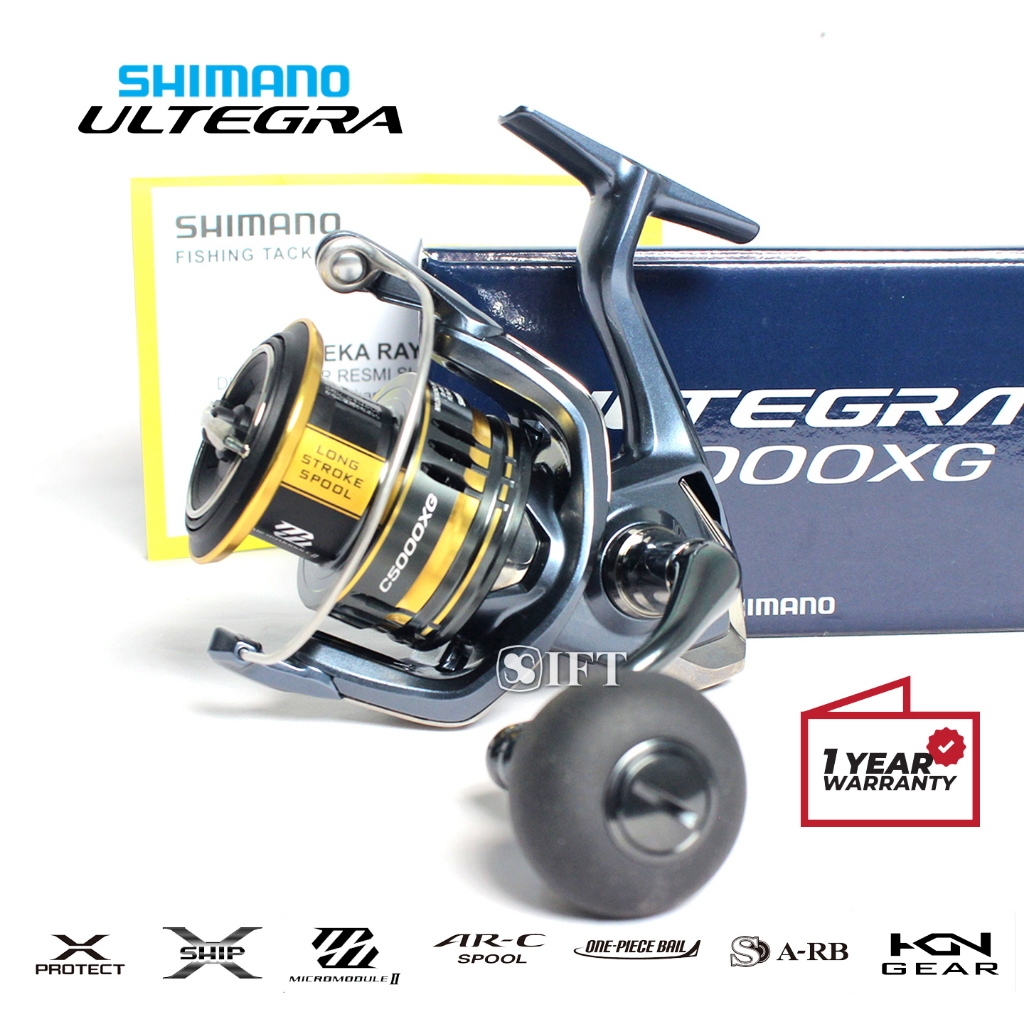 Jual Reel Shimano ULTEGRA FC [2021] Power Handle 1000 2500 C3000 4000 C5000 HG/XG CI4+ Hagane ...