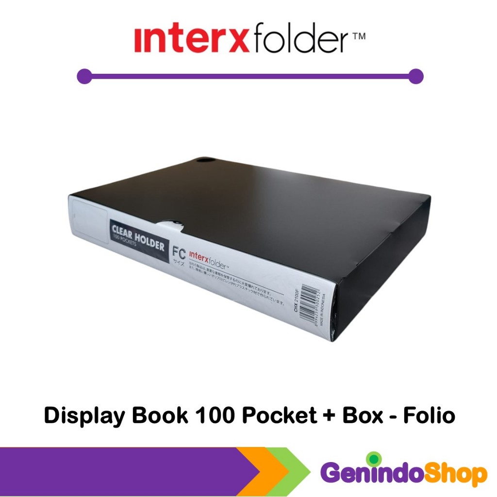 Jual Display Book F4 (Folio) 100 Lbr + Box / Clear Holder FC 100 with ...
