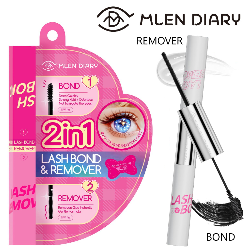 Jual MLEN DIARY LASH BOND & REMOVER (Maskara, Lem Bulu Mata, Esensi Pengikat, Penghapus Lem Bulu ...