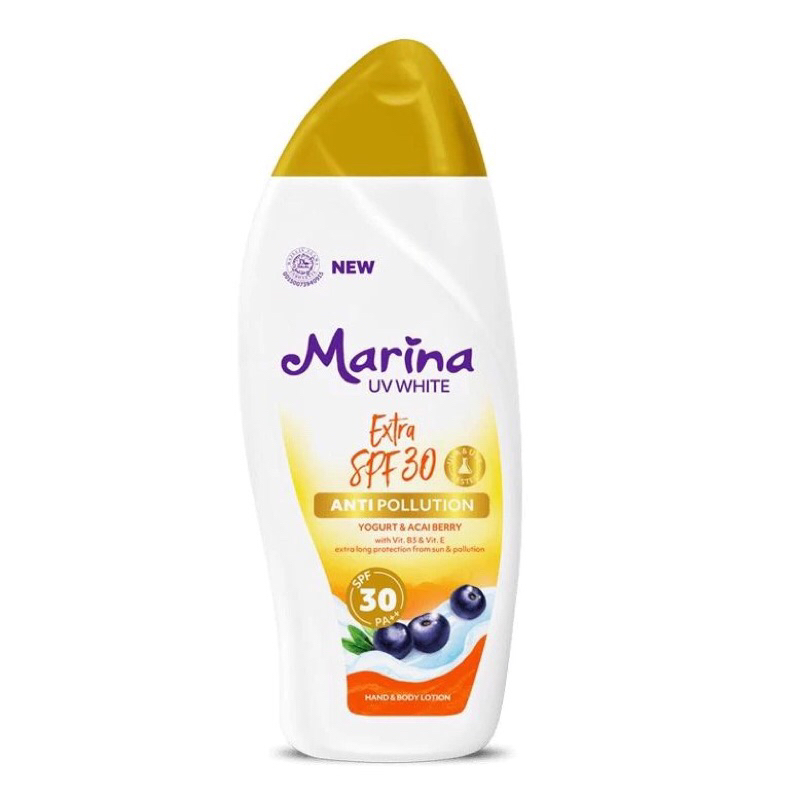 Jual Marina UV White Extra SPF 30++ 185 Ml/ body lotion Spf 30++ / sunblock pelindung kulit dari ...