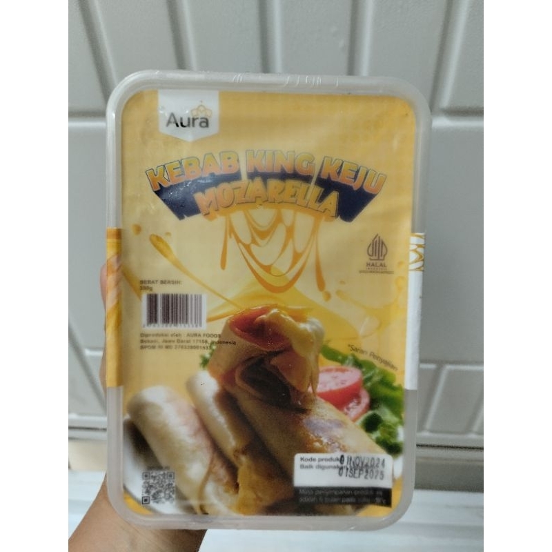 Jual Aura Kebab King Keju Mozarella isi 8 uk 350gr | Shopee Indonesia