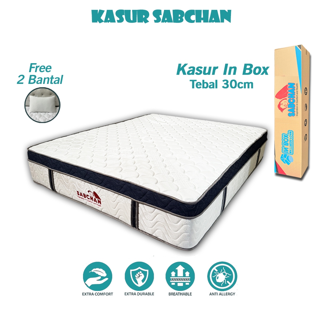 Jual Kasur In Box Sabchan Tebal 30 cm Matras In Box Kasur Busa Quilting ...