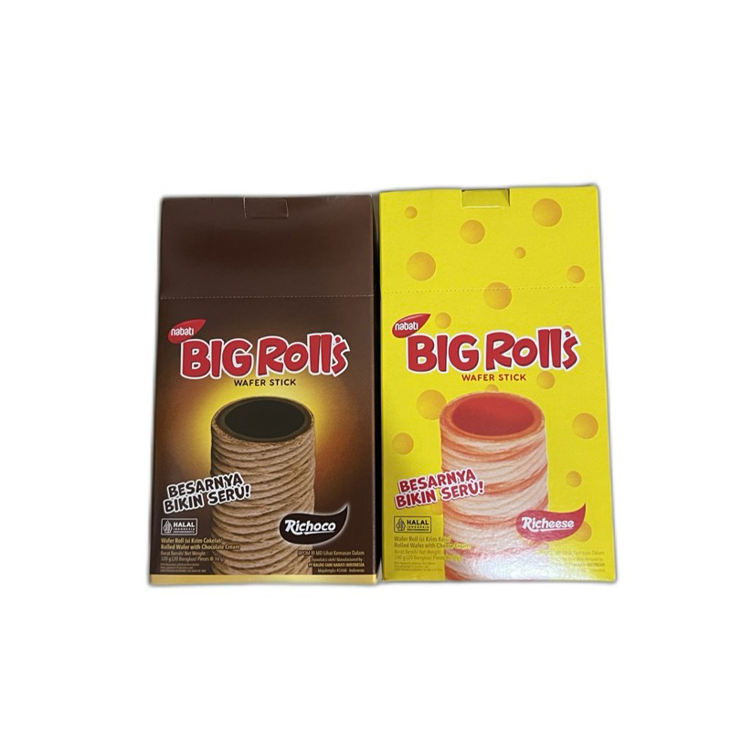 Jual NABATI BIG ROLLS WAFER STICK BOX - NETTO 20 BGKS x 14 GR | Shopee ...