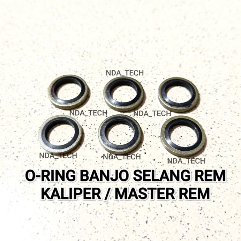 Jual [COD] O RING BAUT SELANG REM RING SEAL BANJO KALIPER BAUT MASTER ...