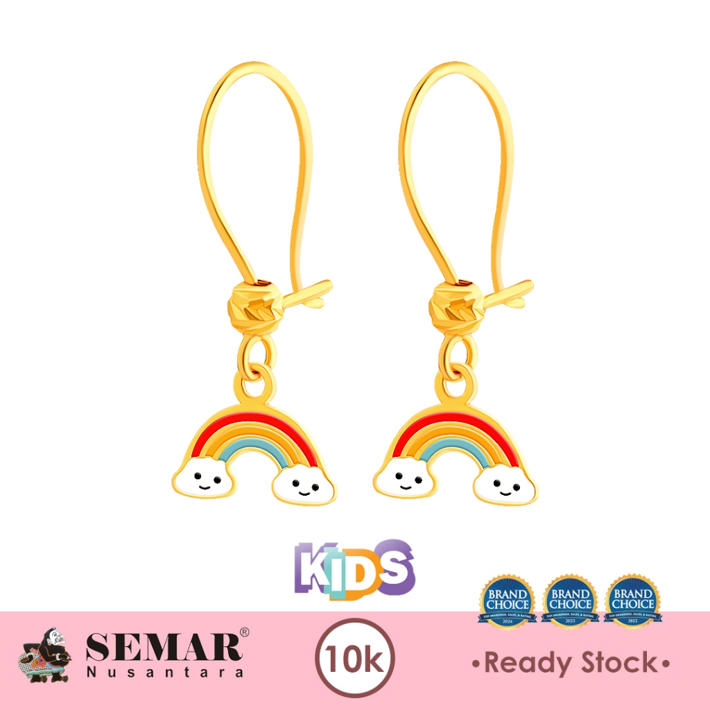 Jual Anting Emas Anak Baby Colour Rainbow Gold 10K Semar Nusantara ...