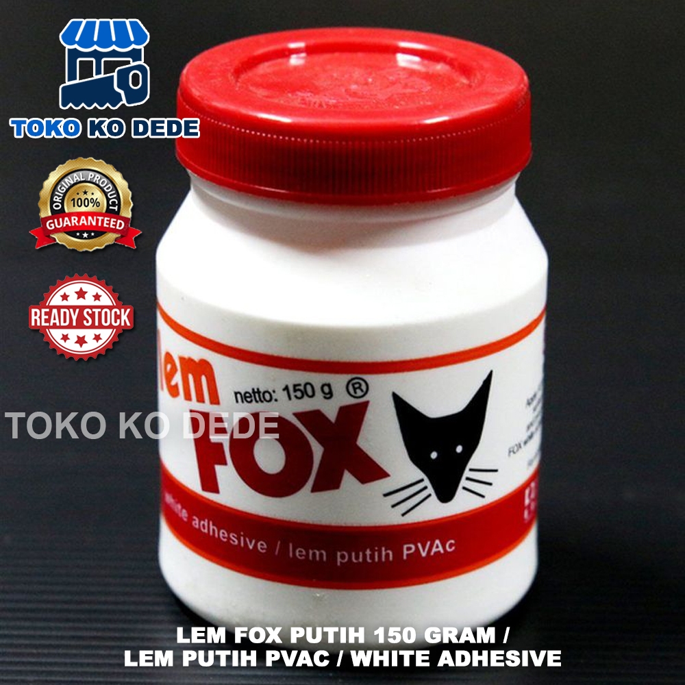 Jual Lem Fox Putih 150 Gram / Lem Putih PVAC / White Adhesive / Lem Kayu | Shopee Indonesia