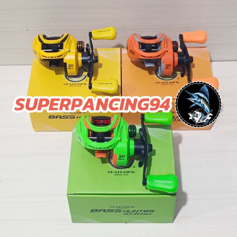 Jual Reel BC Seahawk Bass Hunter (Handle Kiri) | Shopee Indonesia