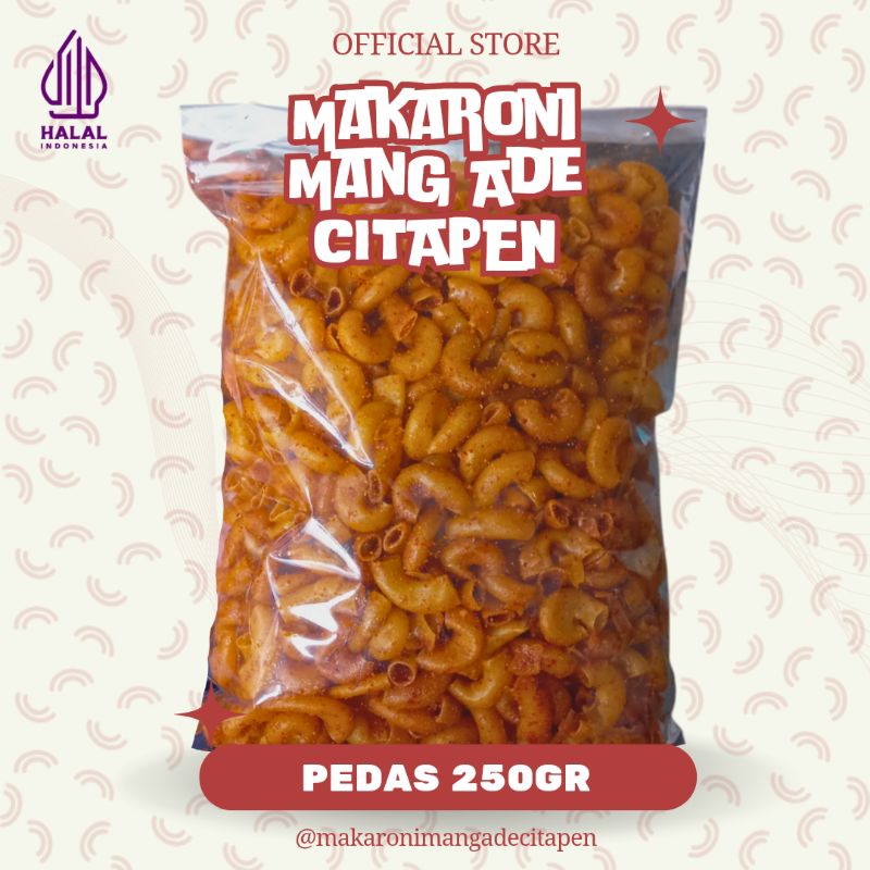 Jual Makaroni Mang Ade Tasik Citapen 250gram Goreng Kering Pedas Gurih ...